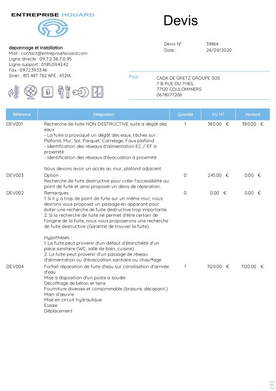 Contact@entreprisehouard.com | 16 signalements | 107 commentaires