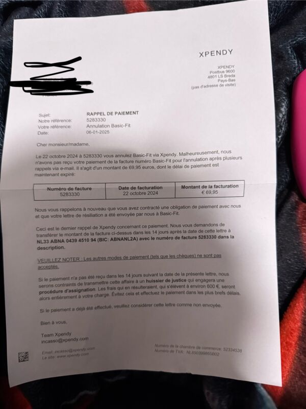 Incasso@xpendy.com | 3 signalements | 8 commentaires