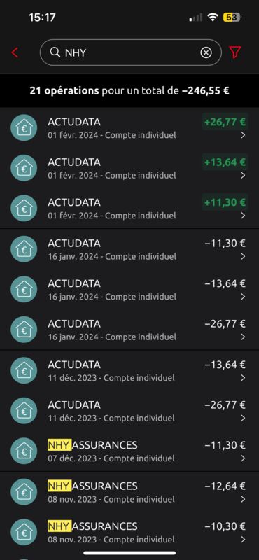 NHY assurance | 11 signalements | 21 commentaires