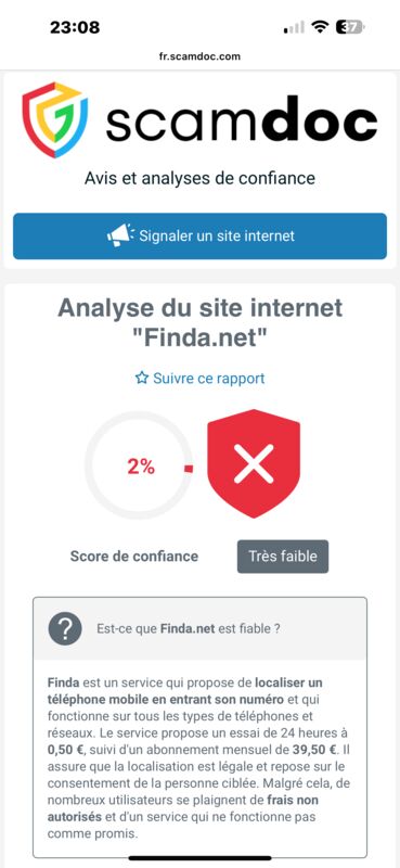 Finda.net | 4 signalements | 24 commentaires