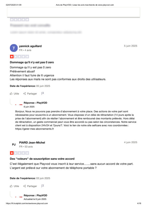 Playvod.com | 17 signalements | 101 commentaires