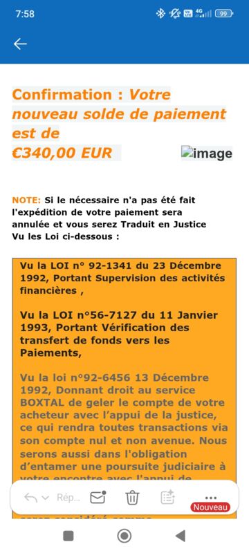 Boxtalpaiement@gmail.com | 4 signalements | 6 commentaires