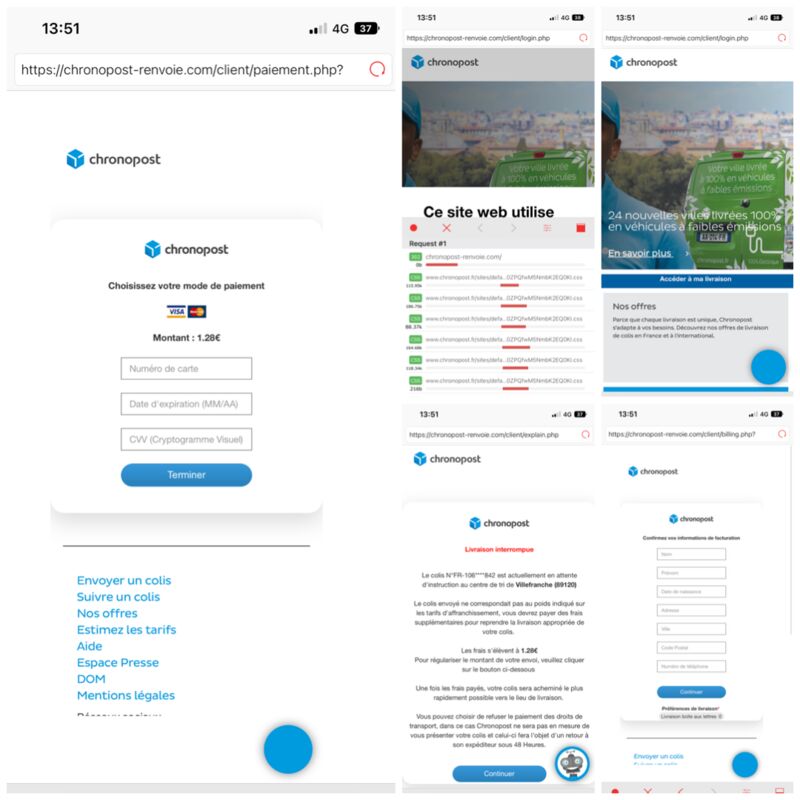 Sms Chronopost | 4 signalements | 5 commentaires
