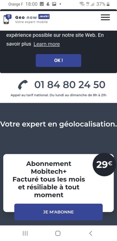 Geonow.mobi | 1 signalement | 1 commentaire