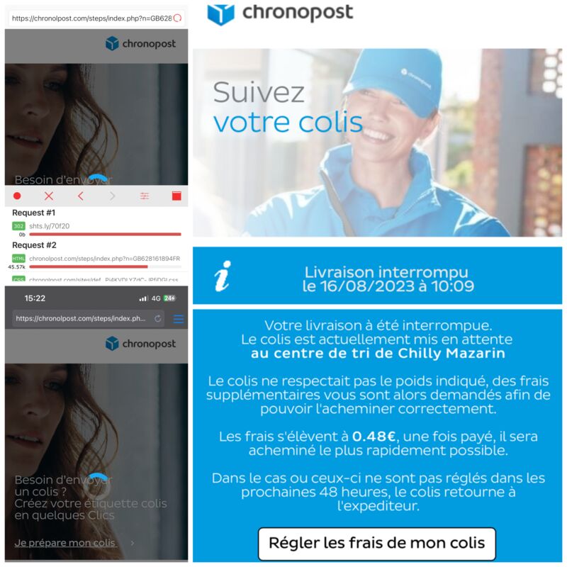 Shts.ly | 07 89 34 86 77 | Chronopost | 1 signalement | 2 commentaires