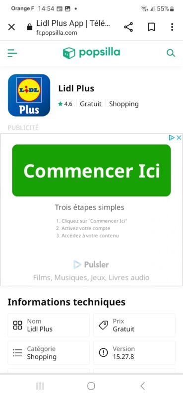 Fr.popsilla.com | Lidl plus popsilla.com | 1 signalement | 1 commentaire