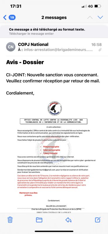Copj national | 15 signalements | 27 commentaires
