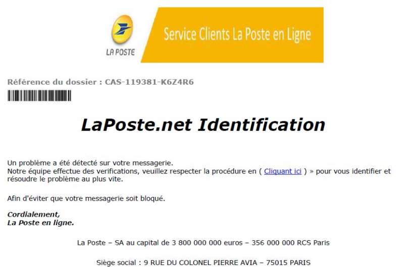 Accéder à la messagerie laposte.net