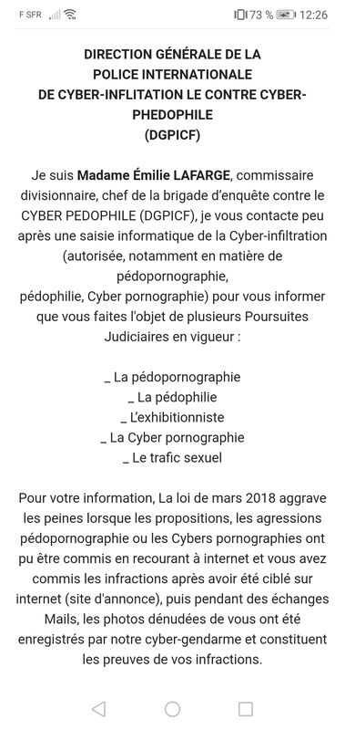 Madame Émilie LAFARGE | 1 signalement | 1 commentaire