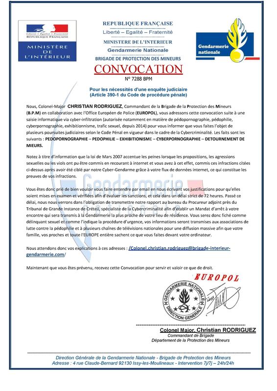BRIGADE INTERIEUR GENDARMERIE | 1 signalement | 2 commentaires