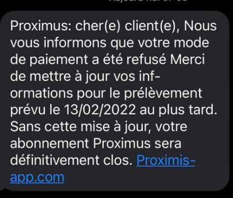 Proximis-app.com | 0466 29 42 37 | Proximus | 1 signalement | 1 commentaire