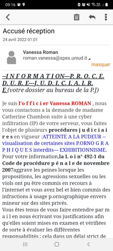 Roman.vanessa@spes.uniud.it | Vanessa Roman | 1 signalement