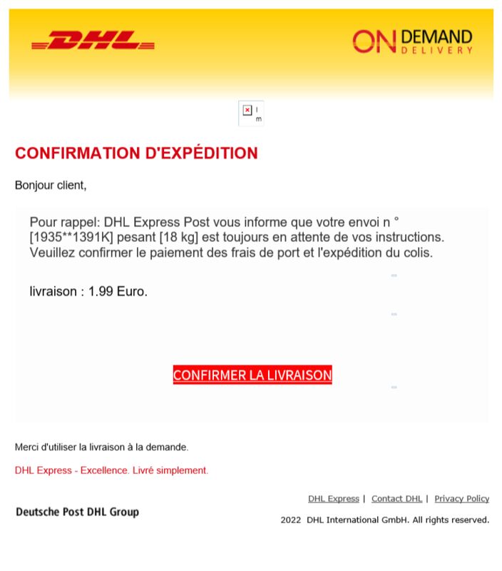 Francecadeaux.duckdns.org | 8tart@elevrus.com | DHL confirmer la ...