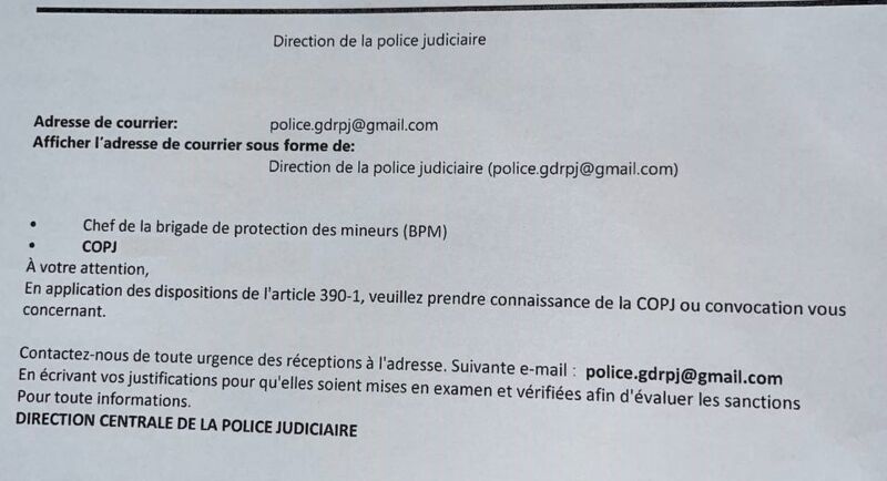 Police.gdrpj@gmail.com | 4 signalements | 4 commentaires