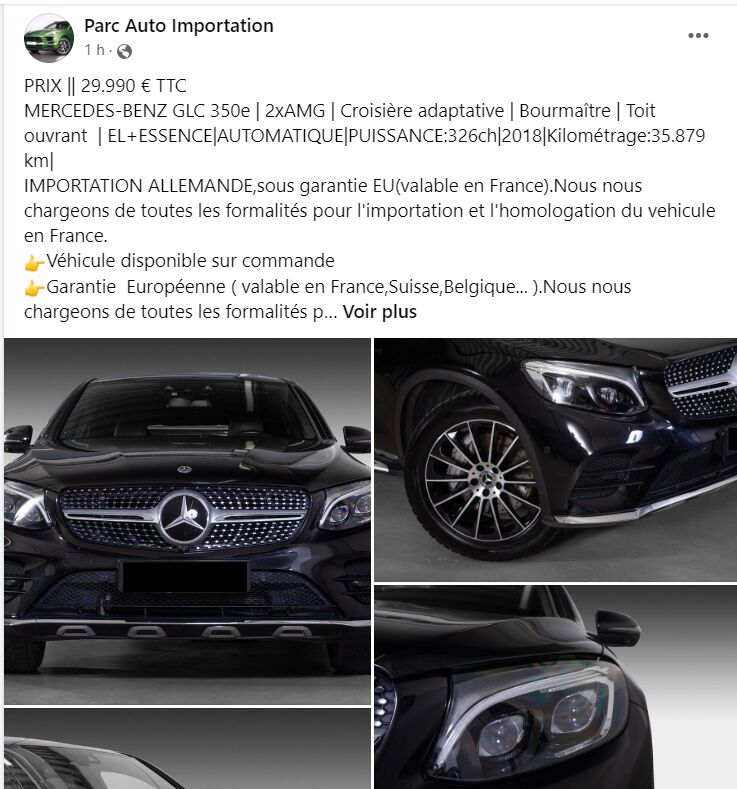 Facebook.com | Infoparcautoplus@gmail.com | 07 80 93 28 72 | Parc Auto ...