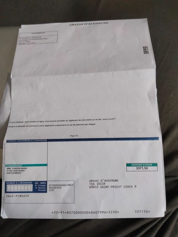 Urssaf.fr | URSSAF Auvergne | 1 signalement | 3 commentaires