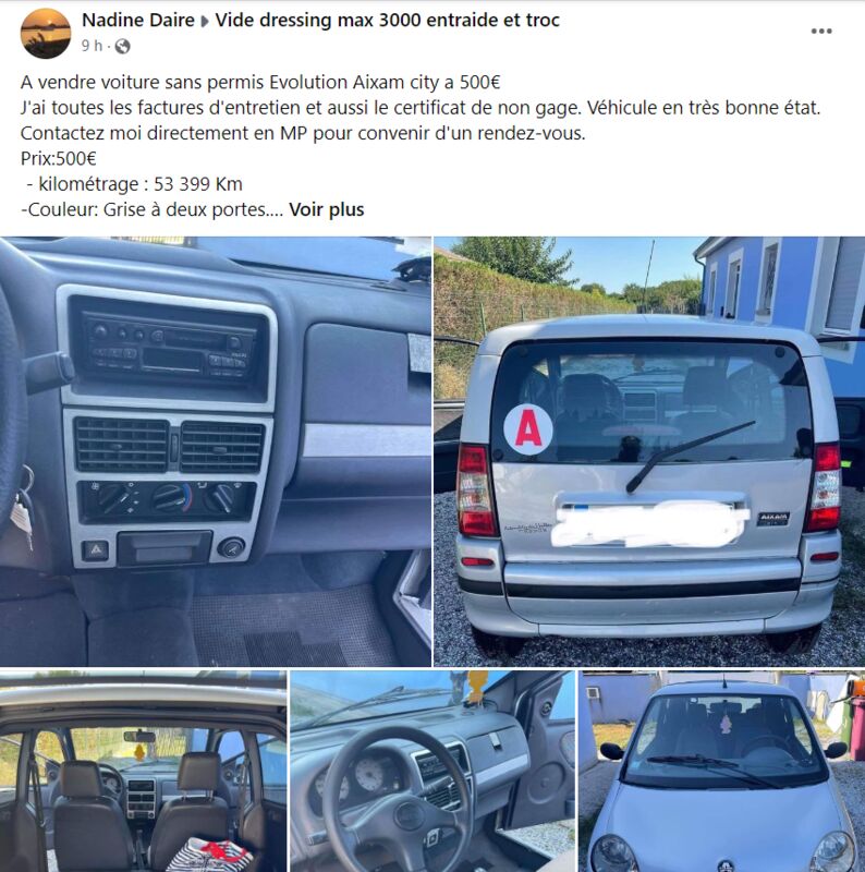 Facebook.com | Nadine Daire | 1 signalement