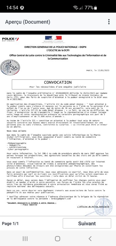 Carolina.fuschlocher@inacapmail.cl | Alain MADIOT | 1 signalement