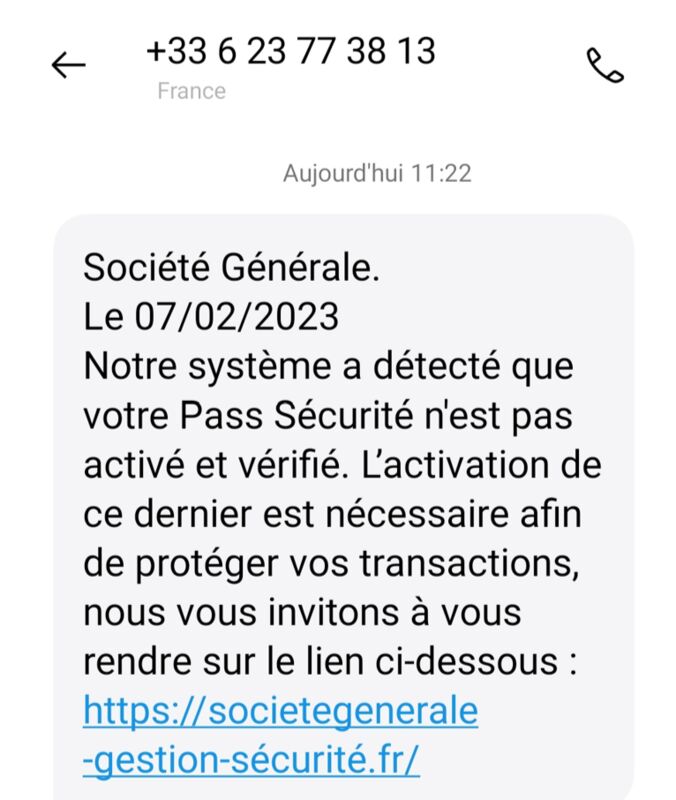 Societegenerale-gestion-securite.fr | 06 23 77 38 13 | Société Générale | 1 signalement | 4 ...