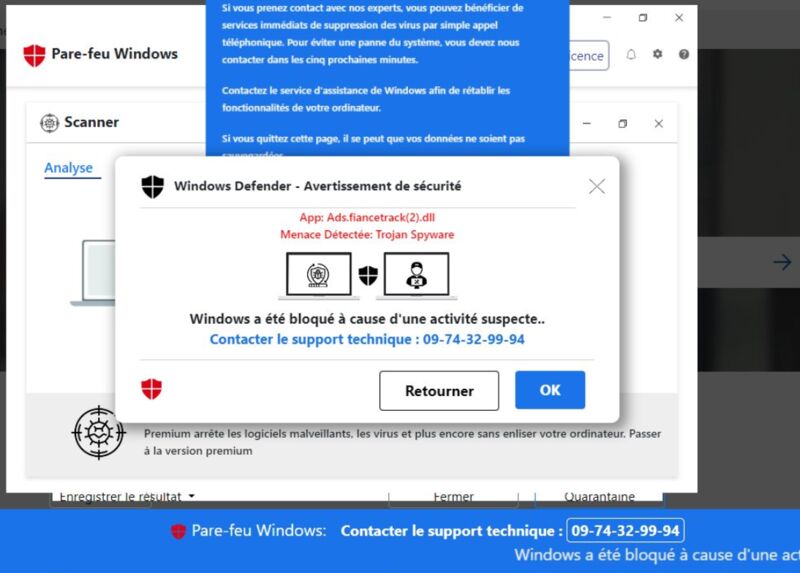 Windows Defender - Avertissement | 2 signalements | 4 commentaires