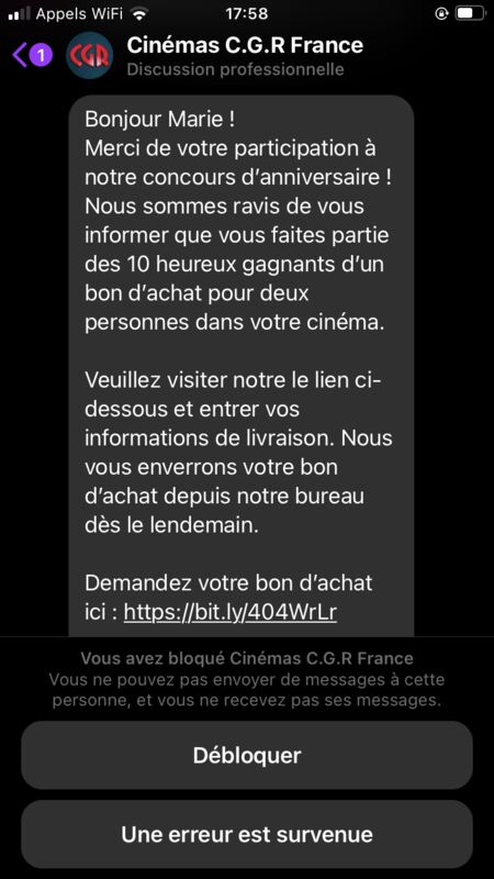 CGR | 1 signalement | 2 commentaires