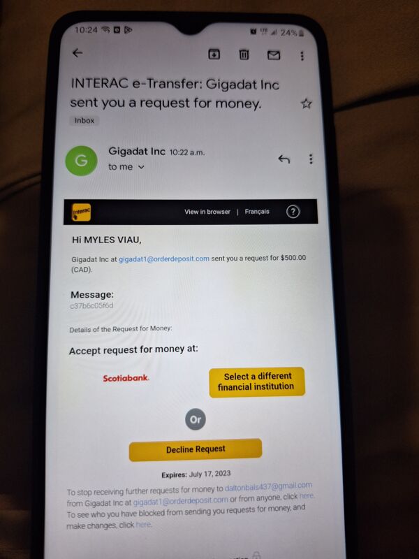 Gigadat inc. | 1 signalement