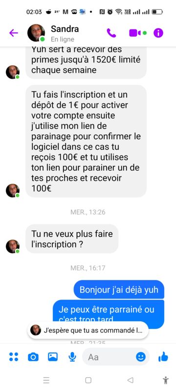 Sandra metua | 1 signalement | 1 commentaire