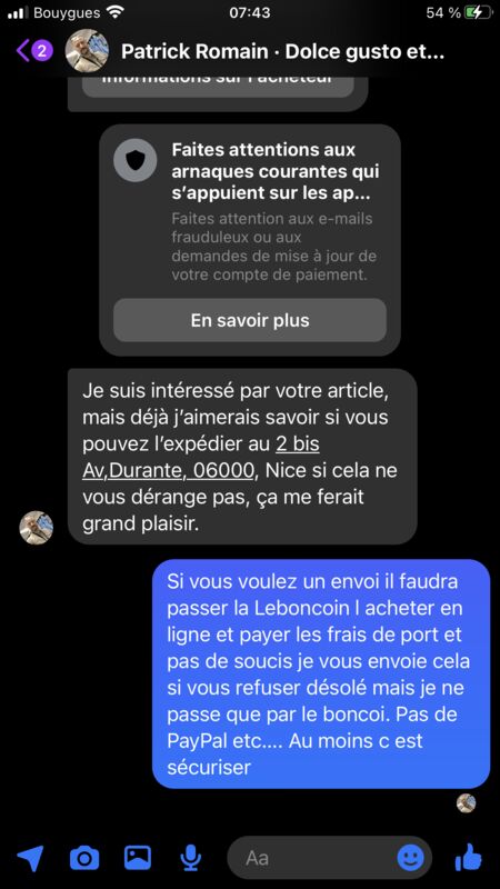 Facebook.com | 2 pseudos patrick romain et valerie ferrer | 1 signalement