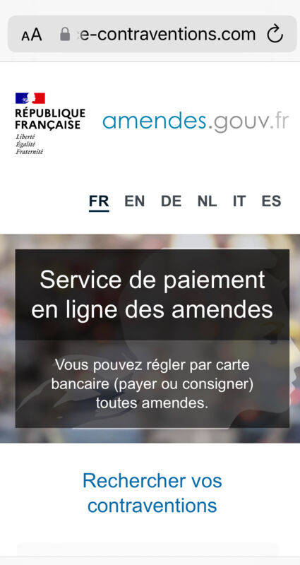 Service-contraventions.com | 07 89 48 01 72 | ANTAI | 1 signalement