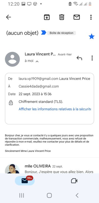 Laura.vp1909@gmail.com | Laura Vincent Price | 1 signalement | 3 ...