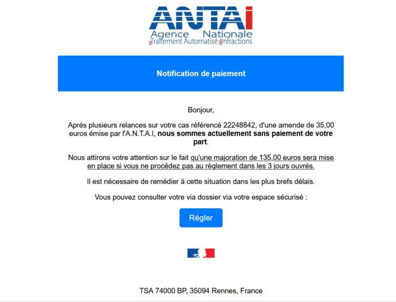 Reglement.antai-amendes-infraction.com | Reglement@antai.gouv.fr ...