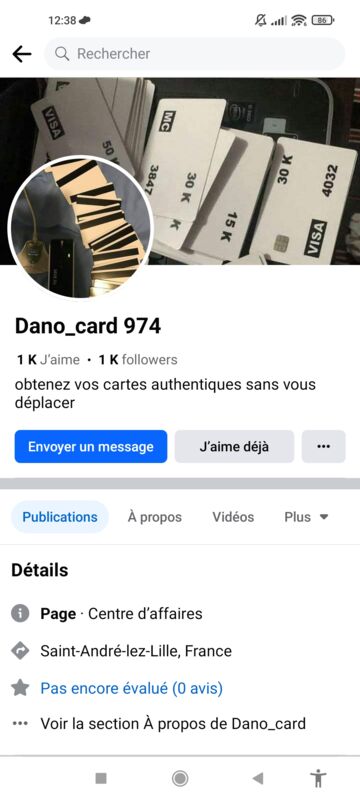 Dani card 974 | 1 signalement