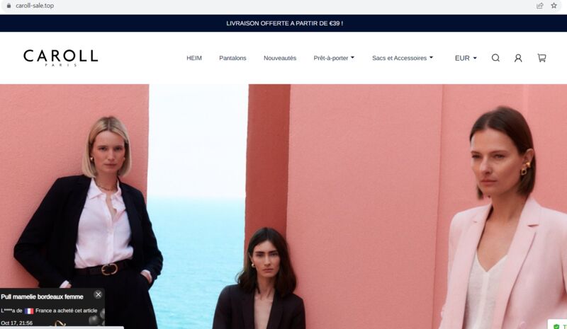 Caroll-sale.top | 2 signalements | 6 commentaires