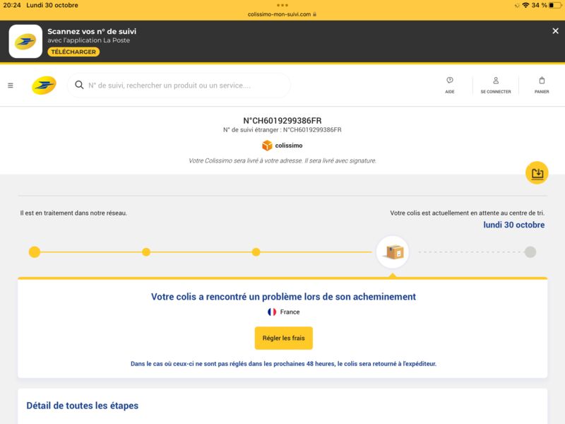Colissimo-mon-suivi.com | 2 signalements | 5 commentaires