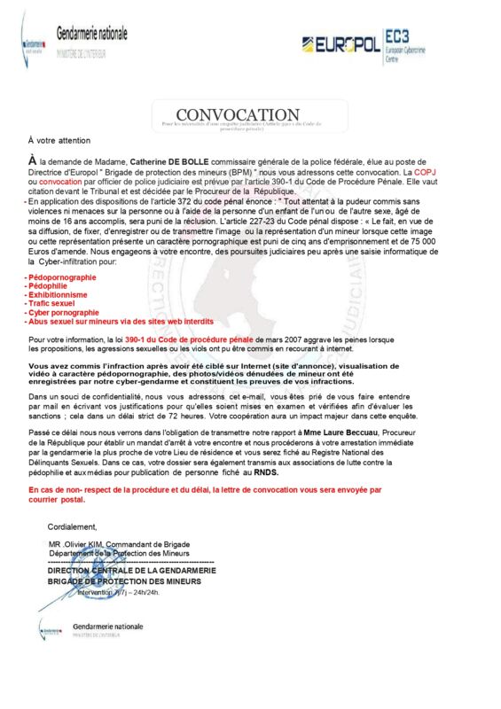 IOffice CGNPJ/OPJ-Gouv rudkowskit@sp2k.pl | 1 signalement