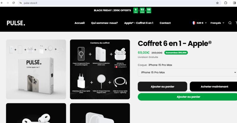 Pulse-store.fr | Chargepulsefr@gmail.com | Pulse | 1 signalement | 8 ...