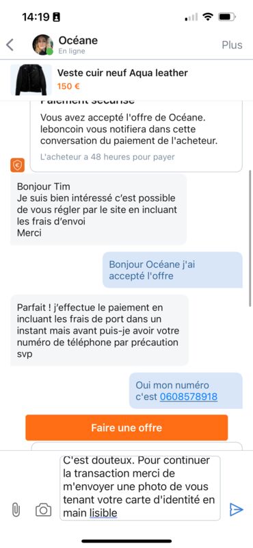 +70766289335 | Oceane | 1 signalement