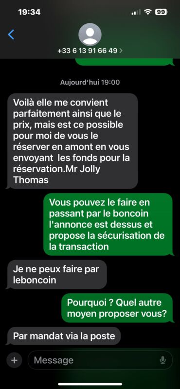 06 13 91 66 49 | Mr Jolly Thomas | 1 signalement | 1 commentaire