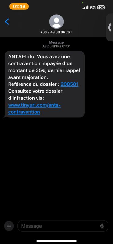Tinyurl.com | 07 49 88 06 75 | Antai | 1 signalement