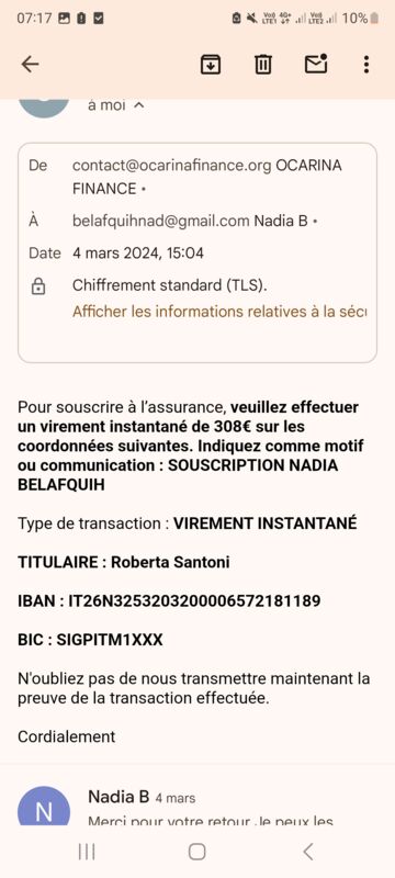 Ocarinafinance.org | Contact@ocarinafinance.org | Ocarina finance | 1 signalement | 2 commentaires