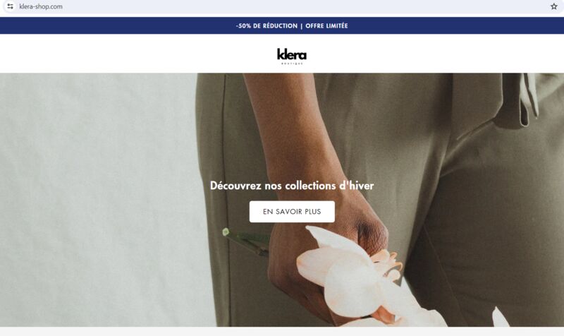 Klera-shop.com | Info@klera-shop.com | Klera Shop | 1 signalement