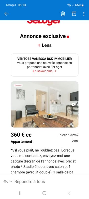 Seloger.com | Louer002@outlook.com | GLEYZE MARIE | 1 signalement | 14 ...