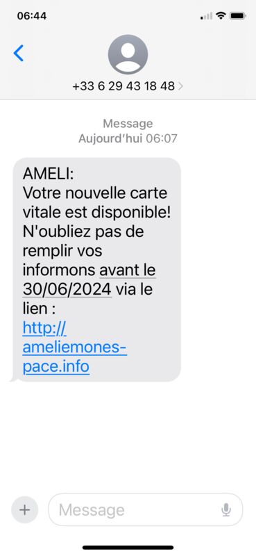 06 29 43 18 48 | Ameli | 1 signalement | 2 commentaires