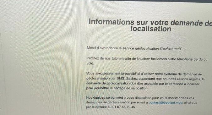 Geofast.mobi | Contact@geofast.mobi.fr | Geofastmobi | 1 signalement ...