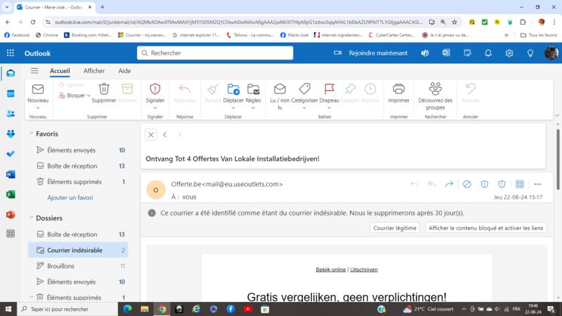 Mail@eu.useoutlets.com | 1 signalement