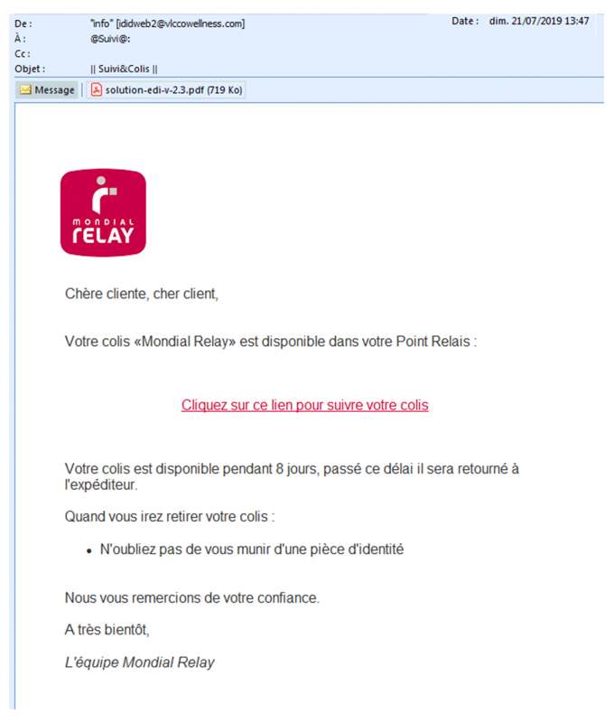 Ididweb2@vlccowellness.com | "info" | Mondial Relay | 1 signalement | 1 ...
