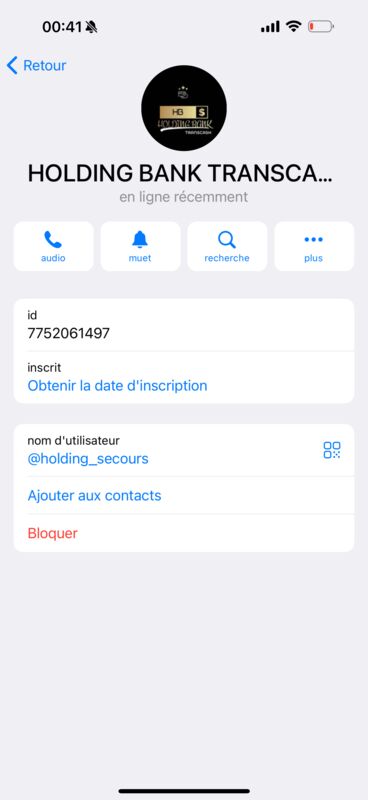 HOLDING BANK TRANSCASH | 1 signalement | 2 commentaires