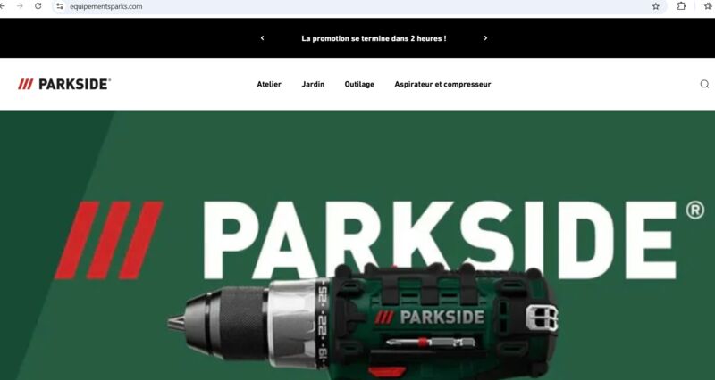 Equipementsparks.com | Parkside | 1 signalement