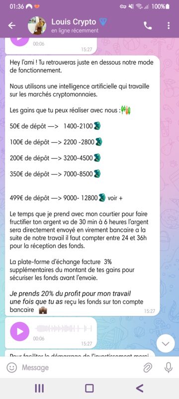 Louis crypto | 1 signalement