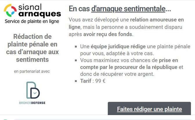 SIGNAL ARNAQUES, BROKER DEFENSE | 1 signalement | 5 commentaires